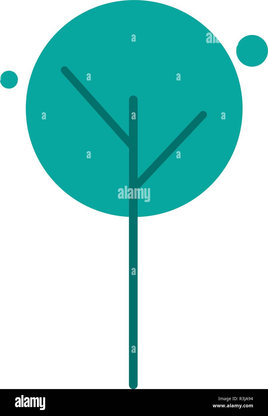 round tree icon over white background, vector illustration Stock Vector ...