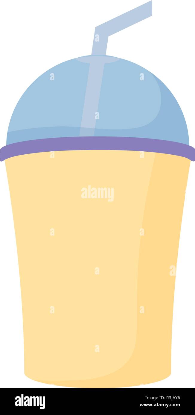 Drink cup icon over white background, vector illustration Stock Vector ...