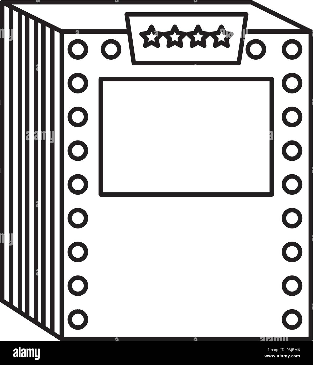 ticket machine over white background, vector illustration Stock Vector ...