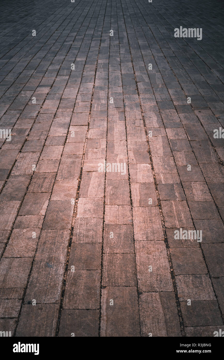 Rectangular pattern of a stony pathway on the street Stock Photo - Alamy