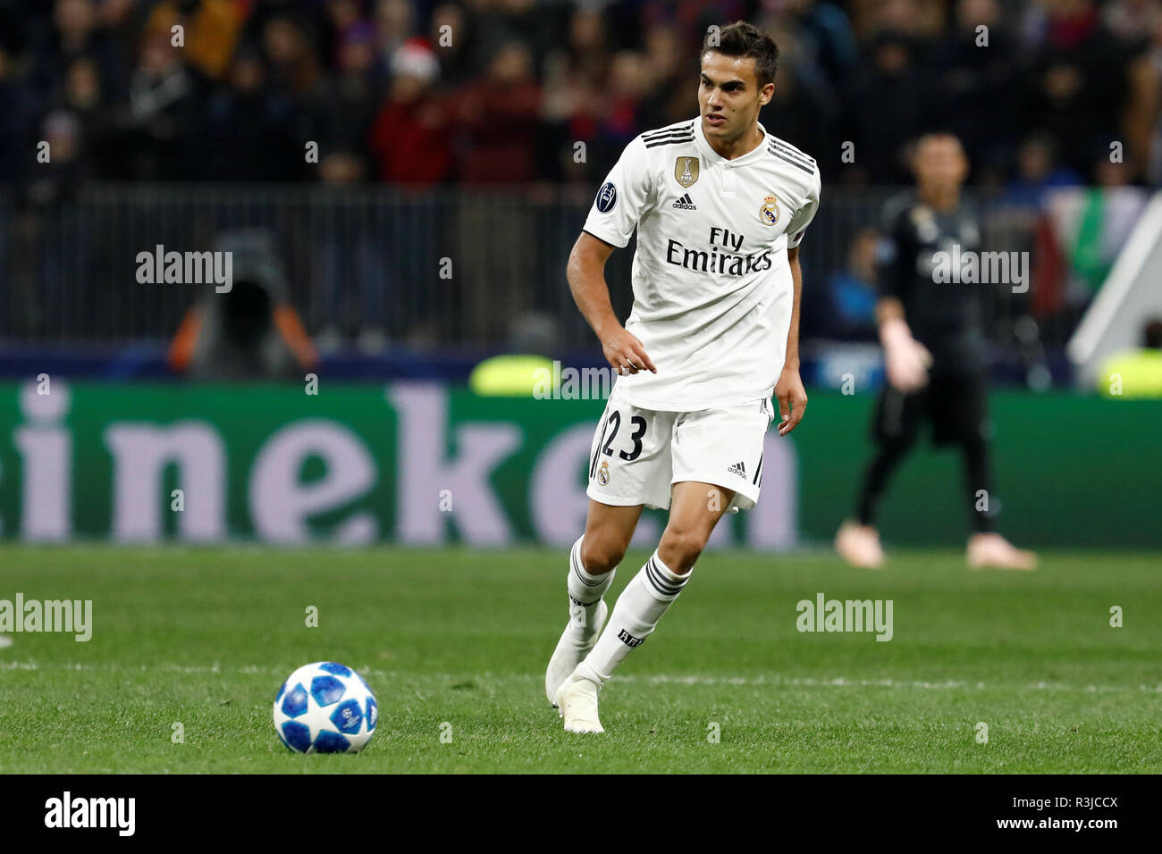 MOSCOW, RUSSIA - OCTOBER 02: Sergio Reguilon of Real Madrid in action ...
