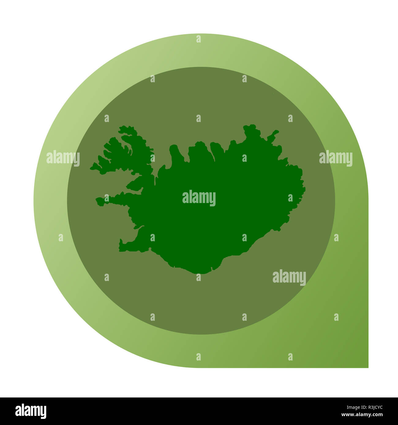 Iceland map pin hi-res stock photography and images - Alamy