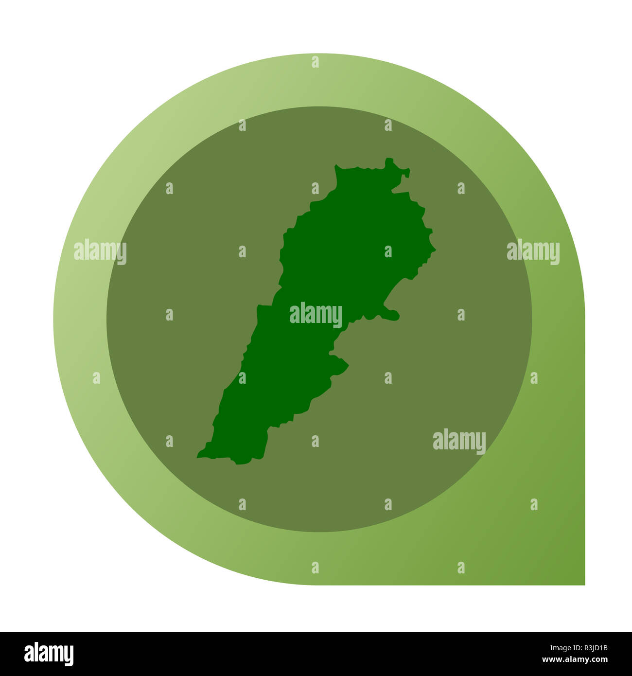 Map of lebanon atlas Cut Out Stock Images & Pictures - Alamy