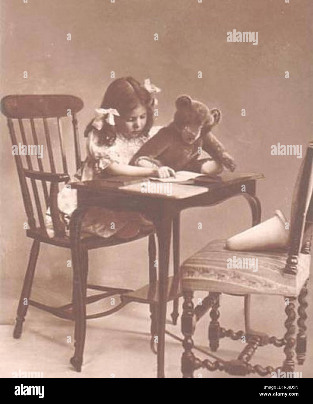 vintage classic victorian image featuring children in period dress ...