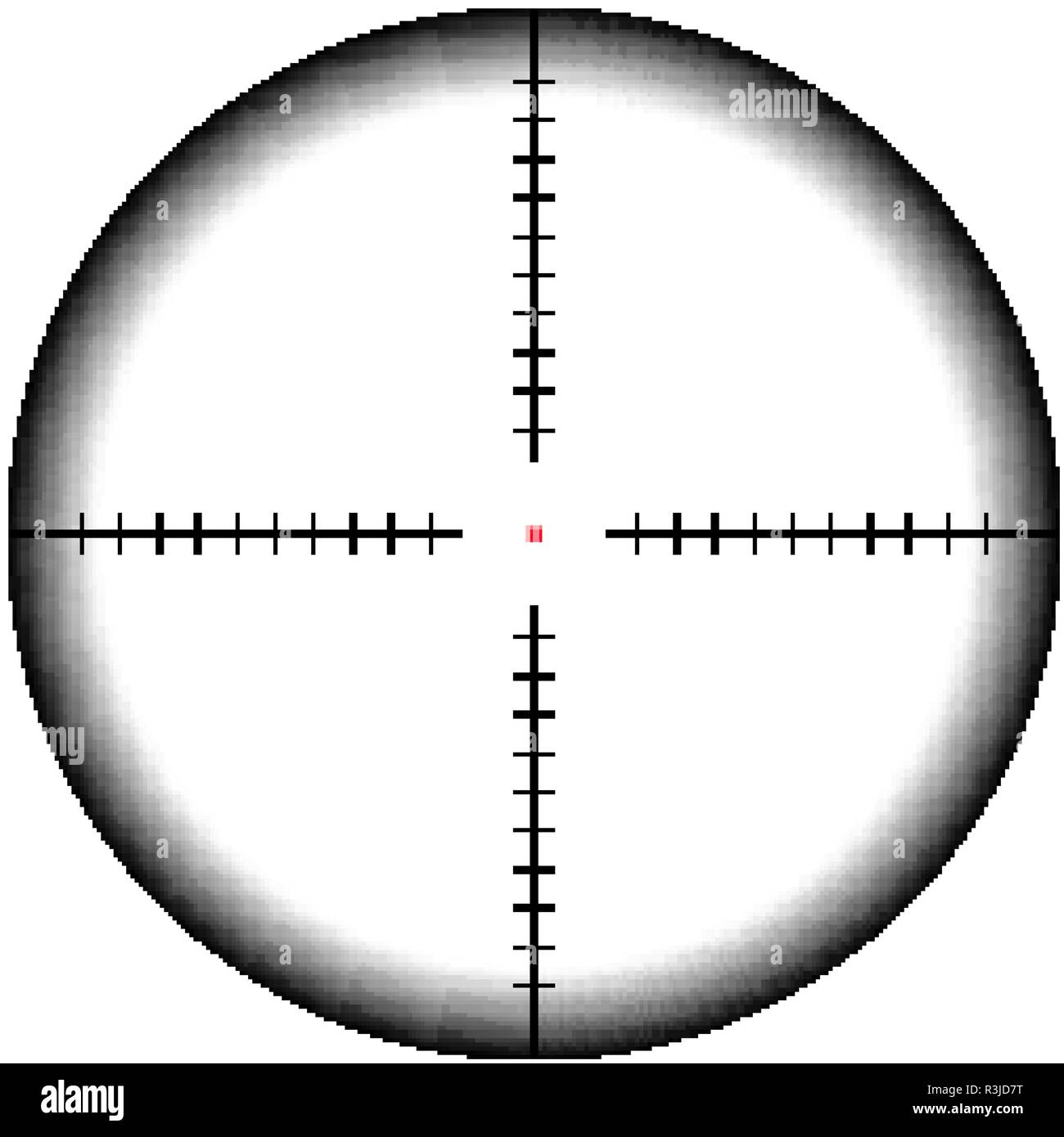Collimator sight icon. Military sniper rifle target crosshairs Stock ...