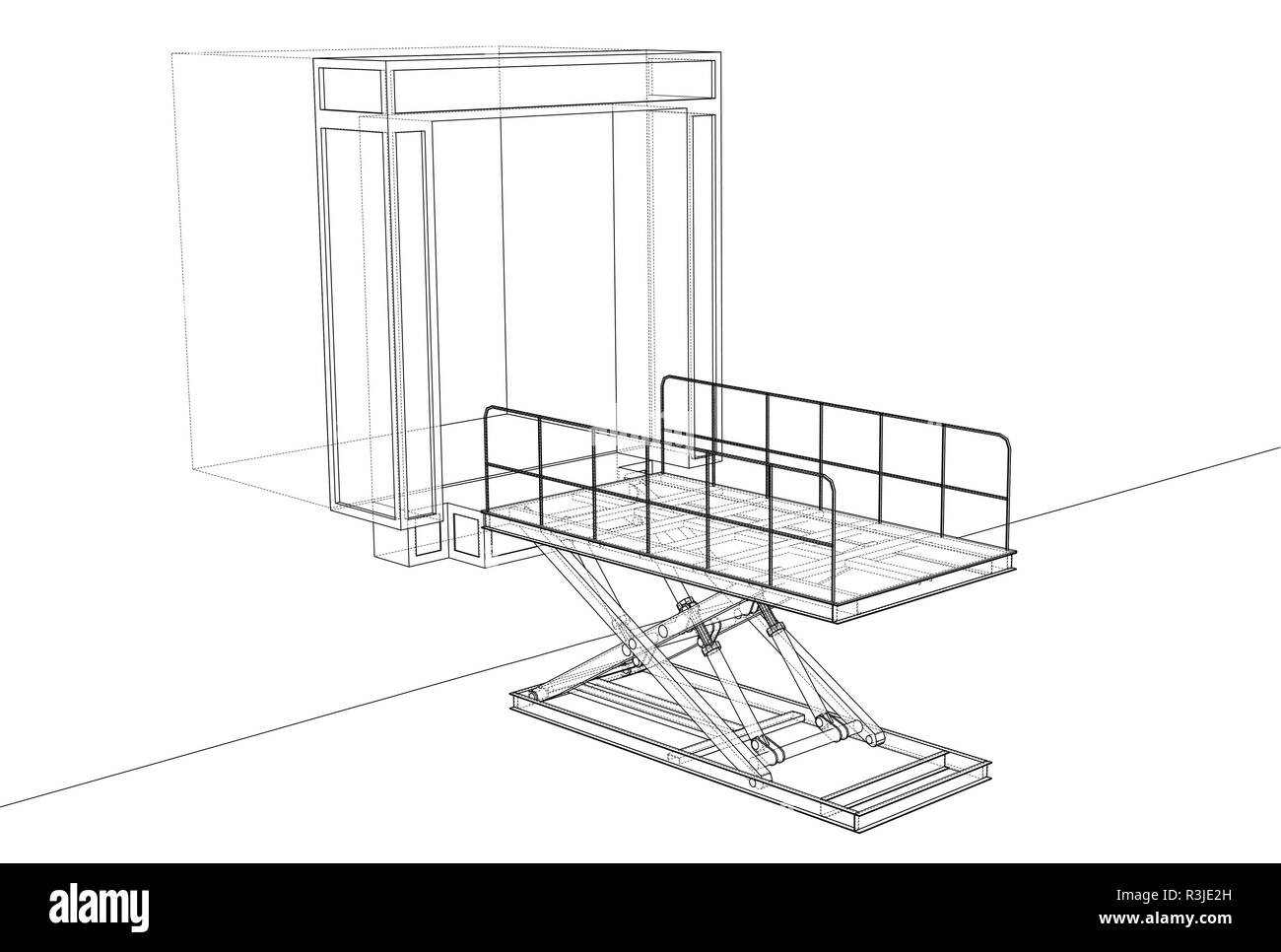 Commercial dock Stock Vector Images - Alamy