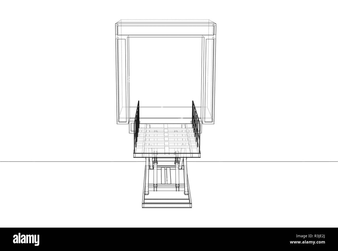Dock leveler concept. Vector Stock Vector Image & Art - Alamy