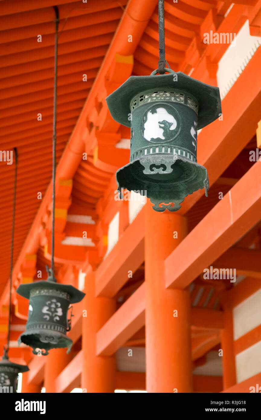Heian shrine hanging lanterns hi-res stock photography and images - Alamy