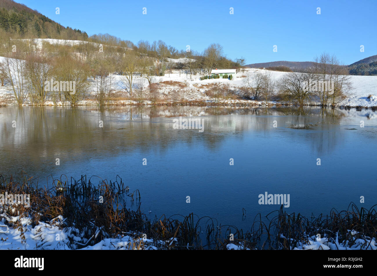 winter in the rhÃ¶n Stock Photo - Alamy