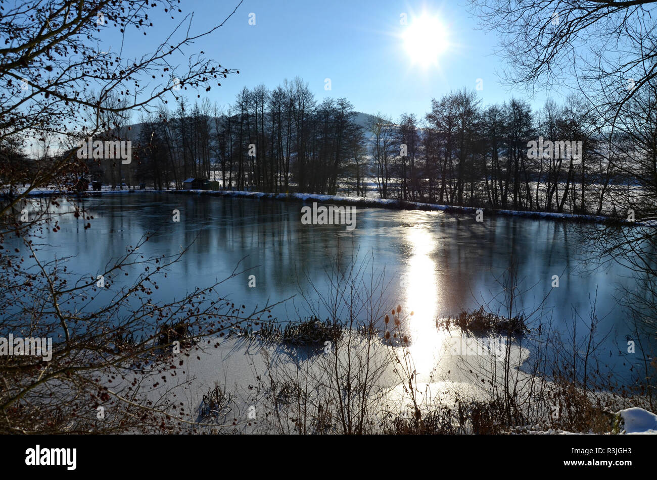 winter in the rhÃ¶n Stock Photo - Alamy