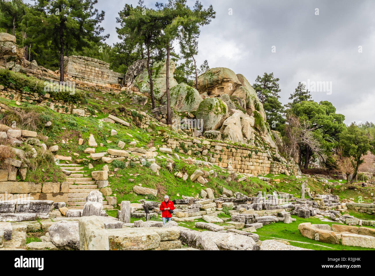 Ortaköy, Muğla Province, Turkey, February 23, 2013: Labranda ...