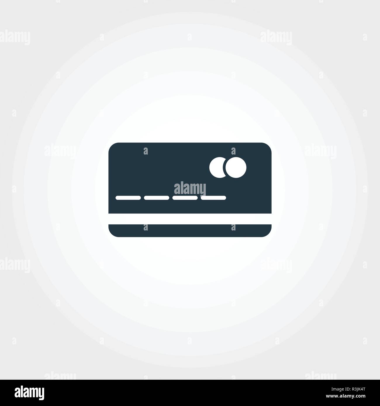 Credit Card icon. Monochrome design style from money collection. For UX ...
