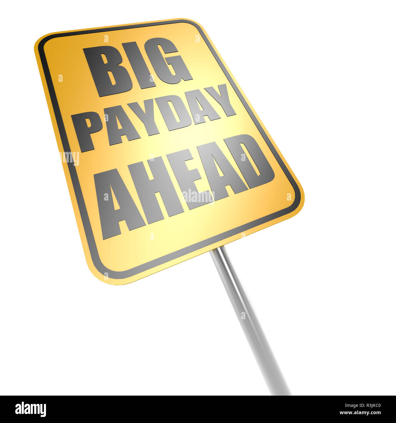 Big warning sign Cut Out Stock Images & Pictures - Alamy