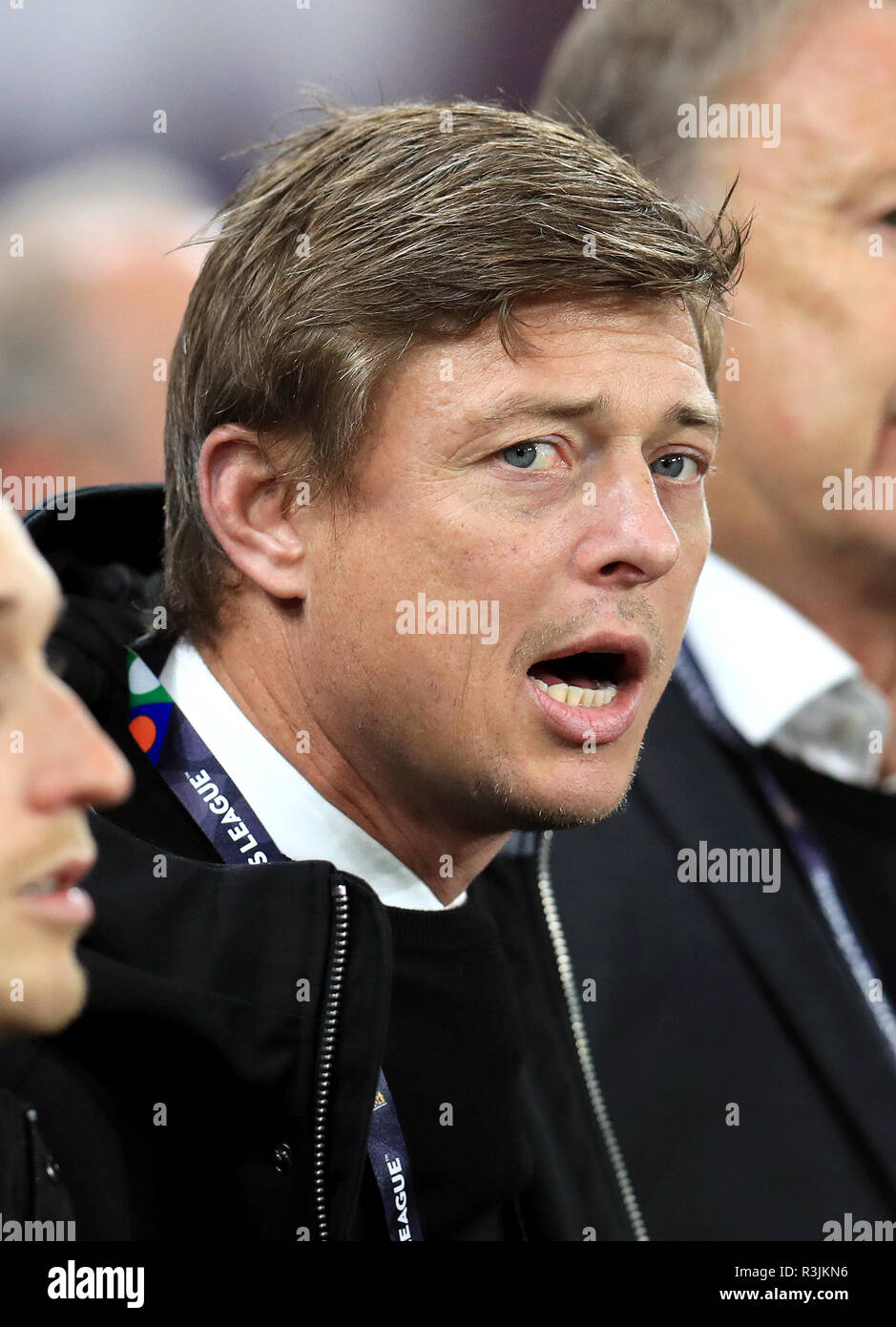 Denmark's assistant manager Jon Dahl Tomasson Stock Photo - Alamy