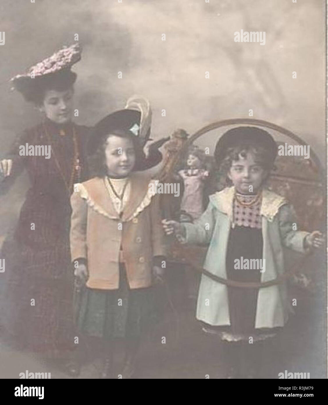 vintage classic victorian image of a child in period dress Stock Photo ...