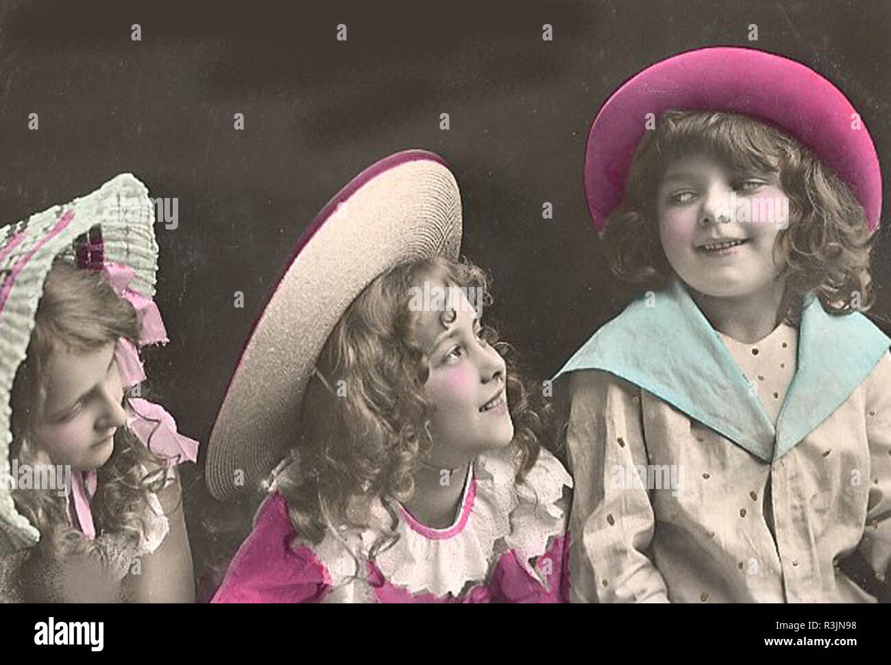 vintage classic victorian image featuring a child in period dress Stock ...