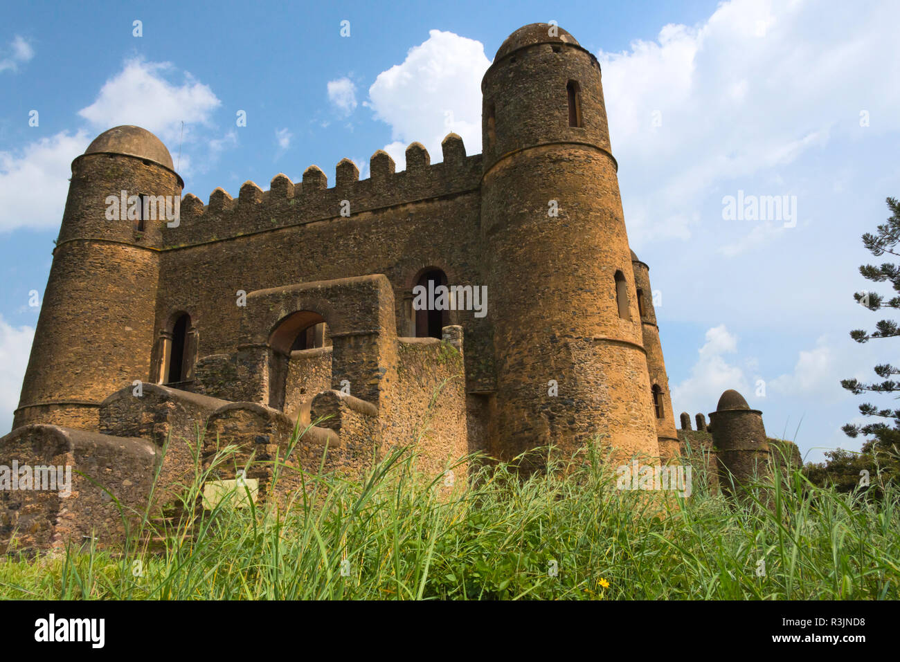 Fasilides' Castle in the fortress-city of Fasil Ghebbi (founded by ...