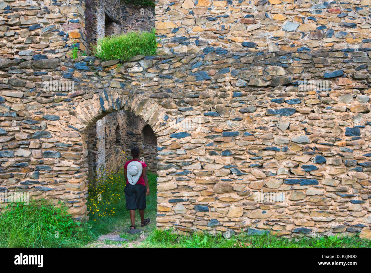 Messih-Seghed Bekafa's Castle in the fortress-city of Fasil Ghebbi ...
