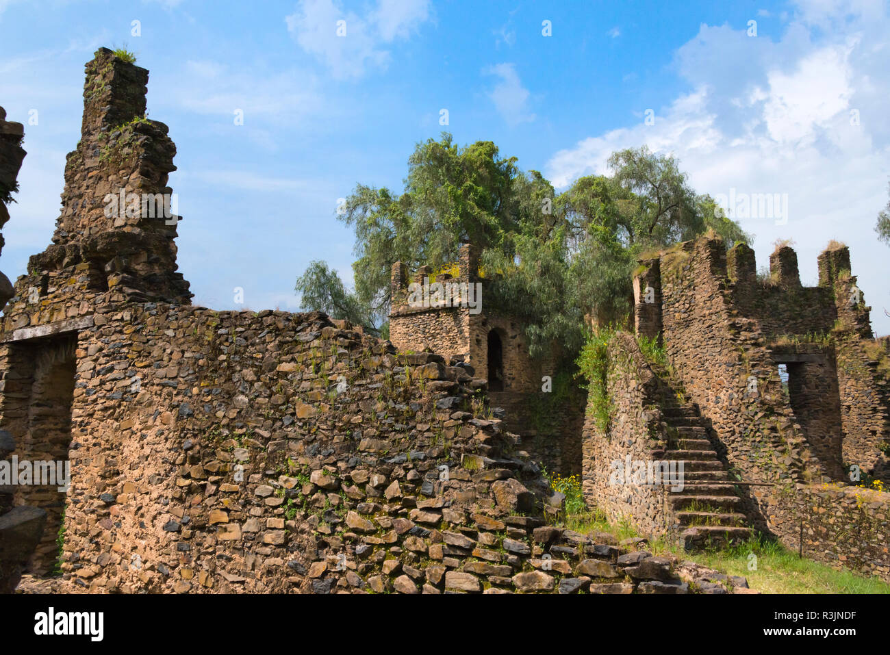 Messih-Seghed Bekafa's Castle in the fortress-city of Fasil Ghebbi ...