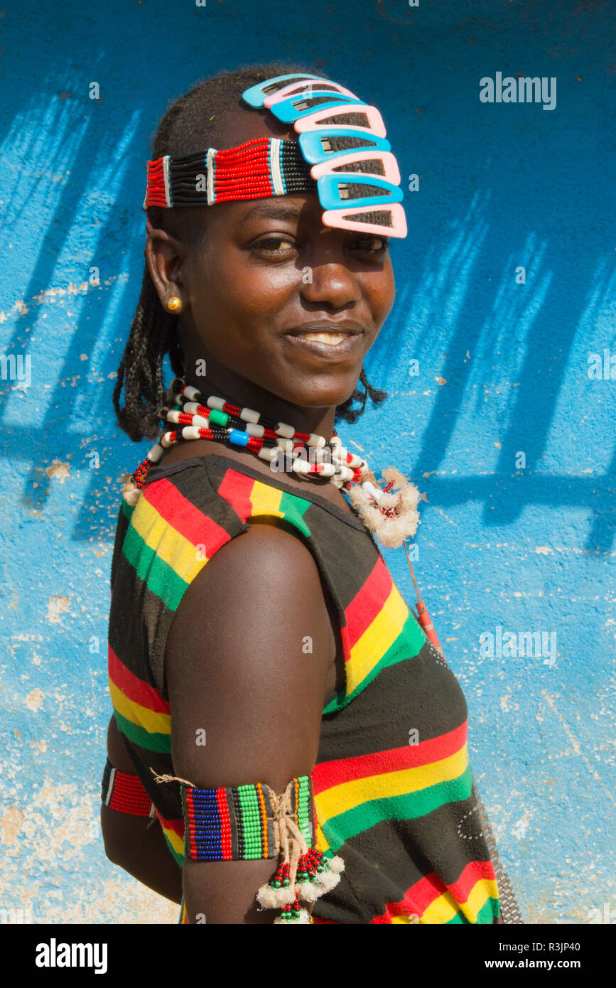 Ari tribe people in traditional clothing, Jinka, South Omo, Ethiopia ...