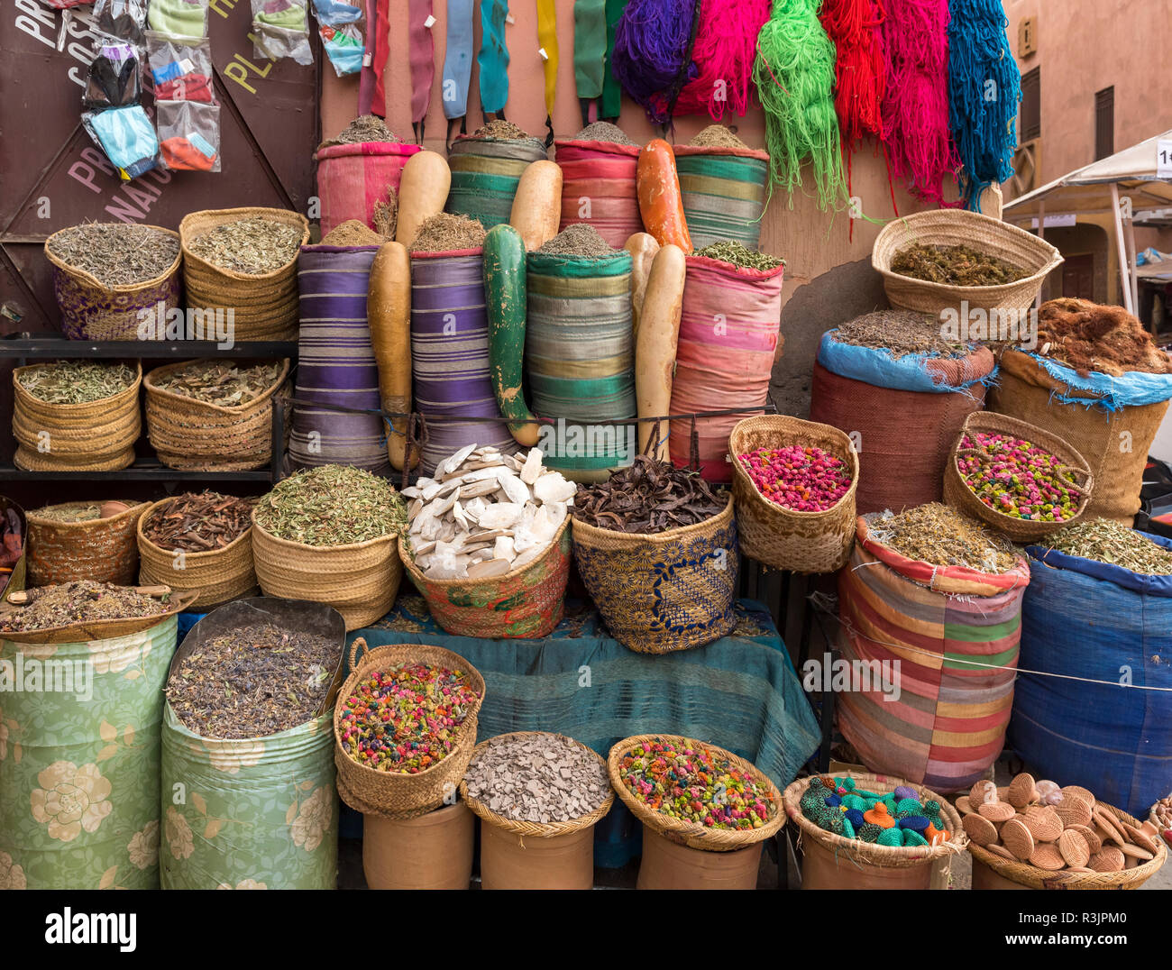 Spice Shop In Souk Marrakesh Stock Photos & Spice Shop In Souk ...