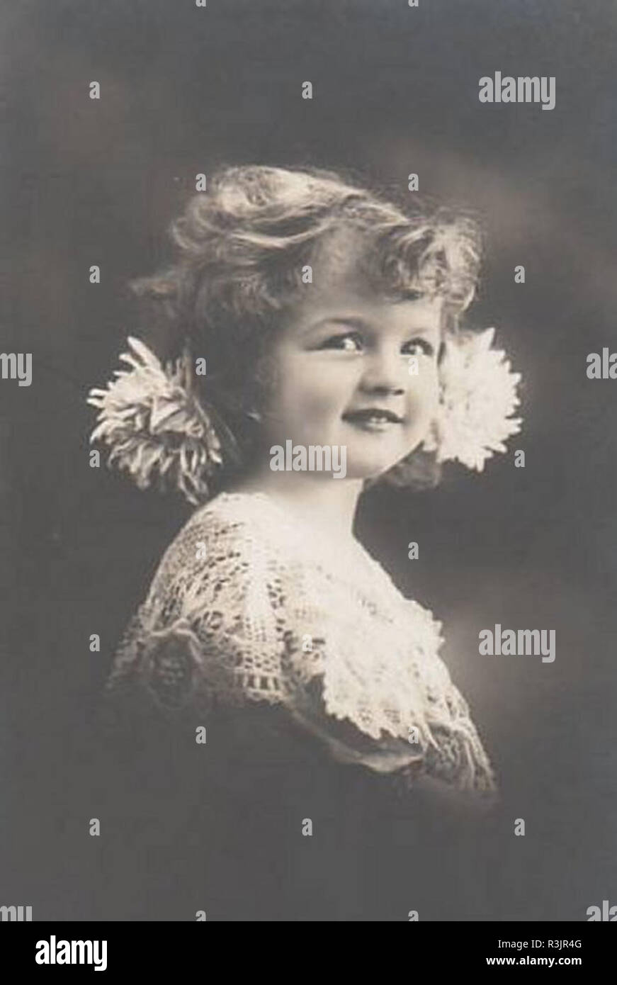 vintage image of a victorian child Stock Photo - Alamy