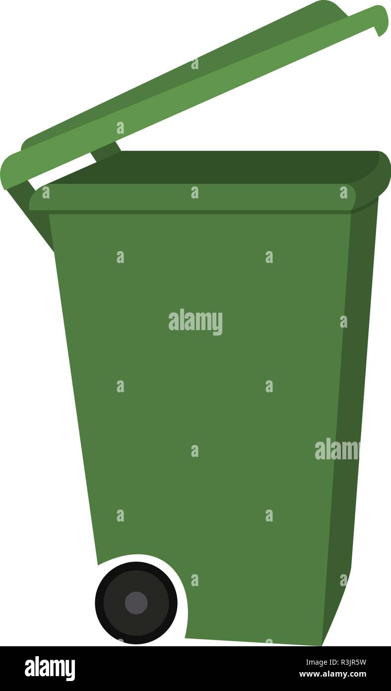 Colorful cartoon open dumpster side view Stock Vector Image & Art - Alamy