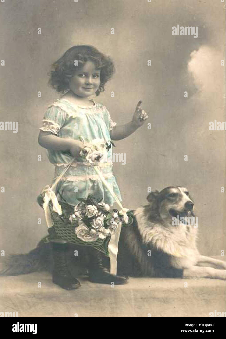 vintage image of a victorian child Stock Photo - Alamy