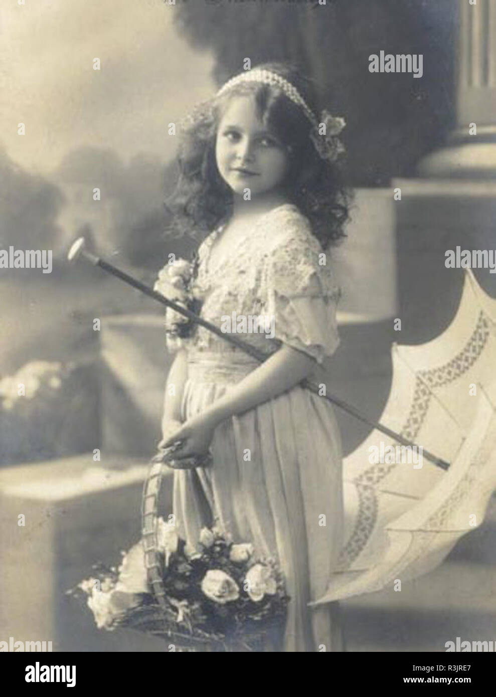 vintage image of a victorian child Stock Photo - Alamy