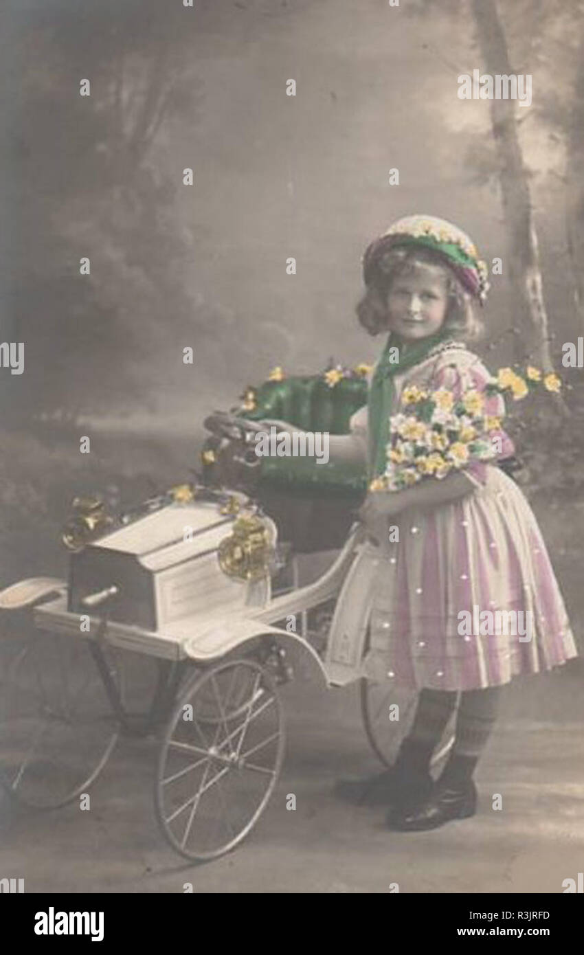 vintage image of a victorian child Stock Photo - Alamy