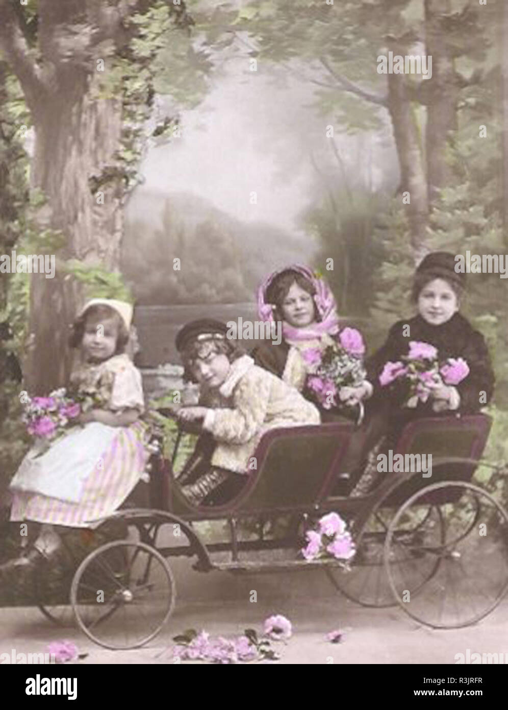 vintage image of a victorian child Stock Photo - Alamy