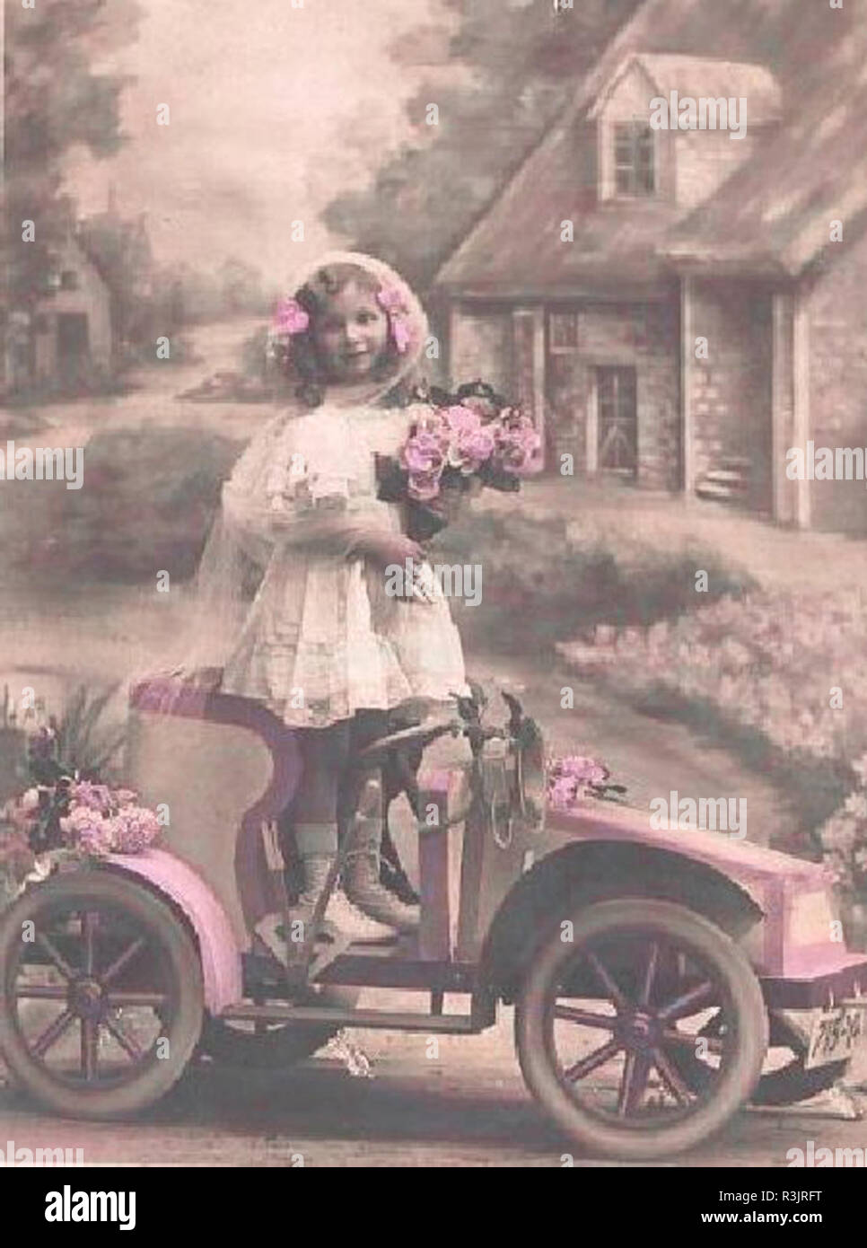 vintage image of a victorian child Stock Photo - Alamy