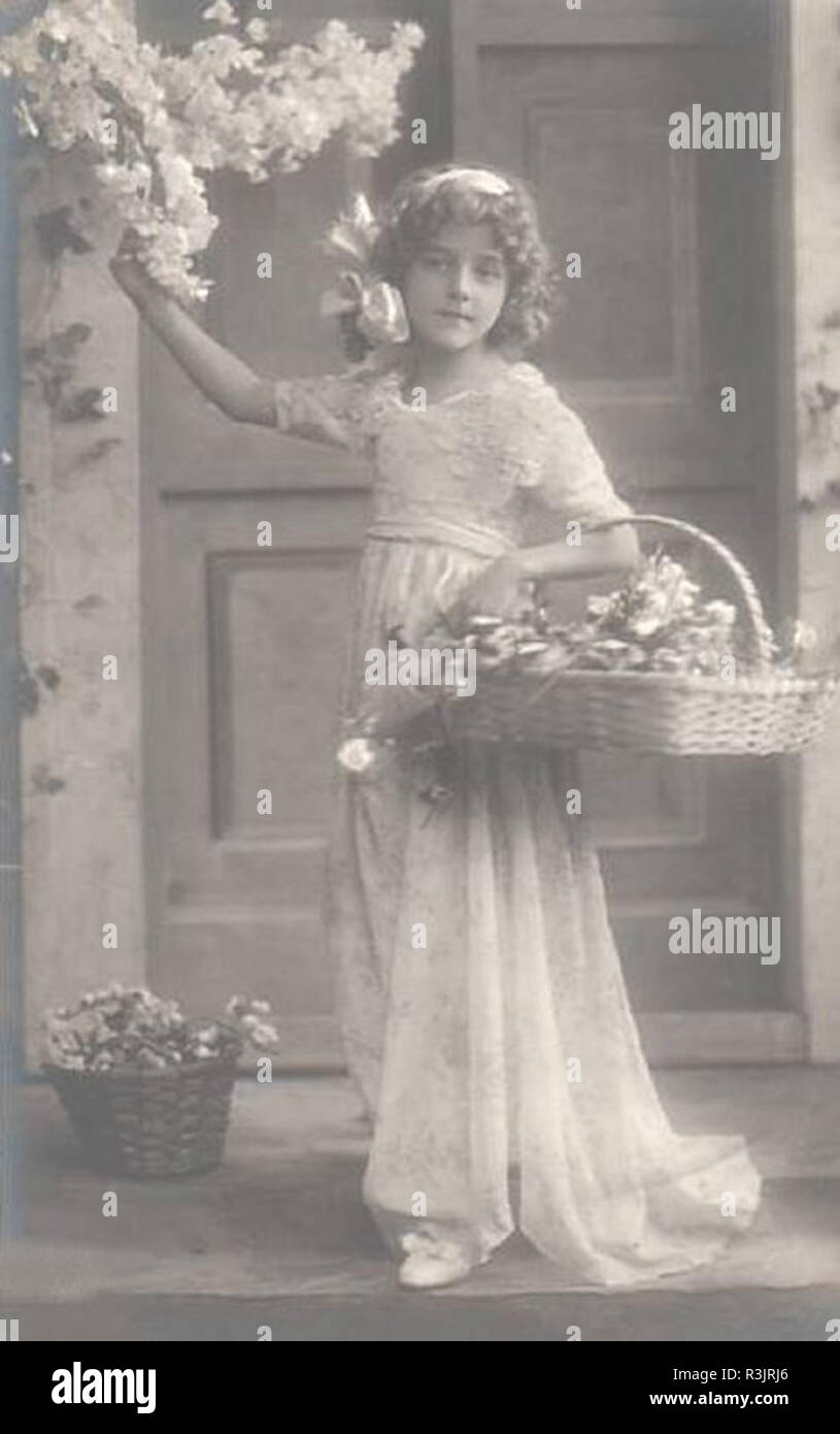 vintage image of a victorian child Stock Photo - Alamy