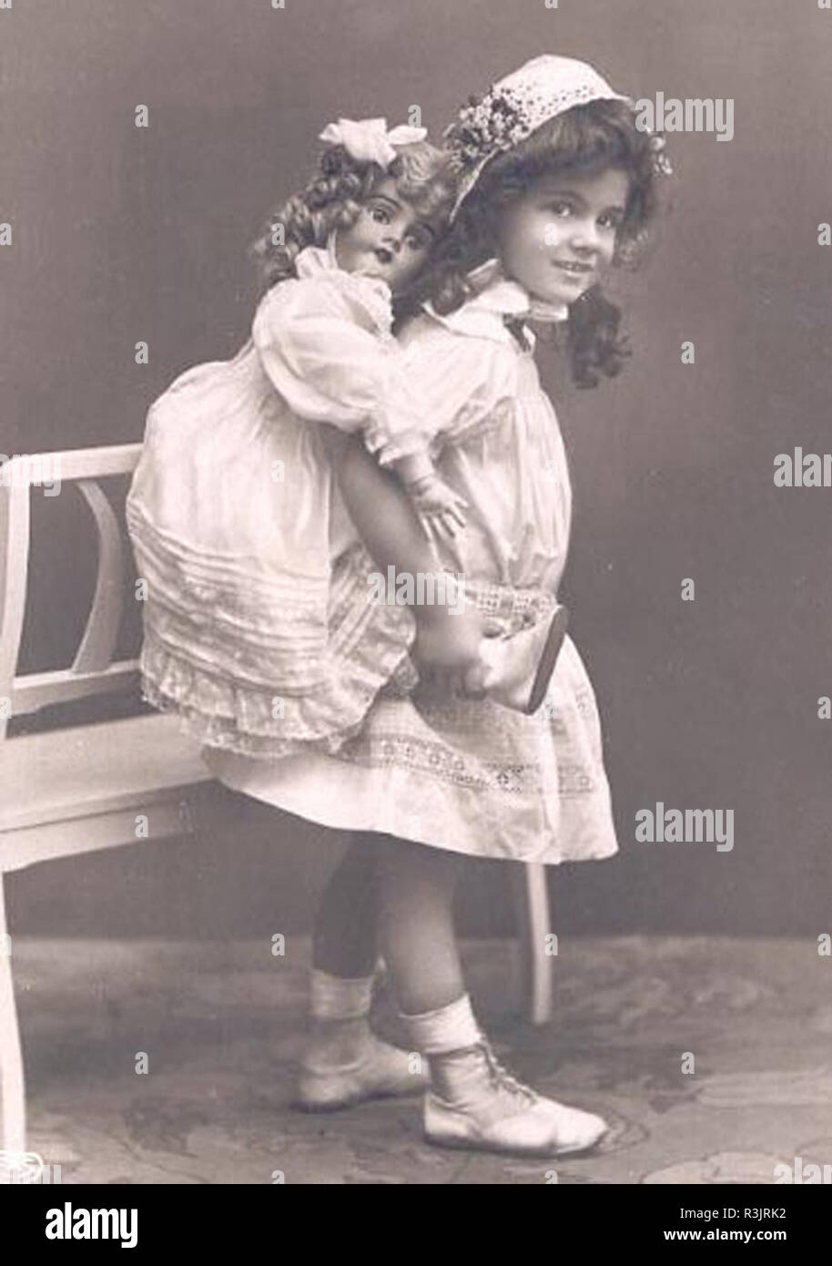 vintage image of a victorian child Stock Photo - Alamy