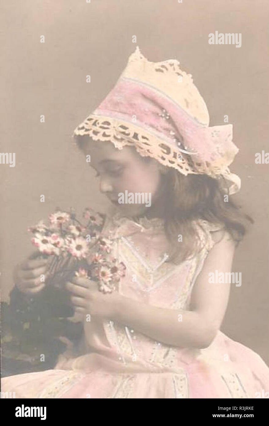 vintage image of a victorian child Stock Photo - Alamy