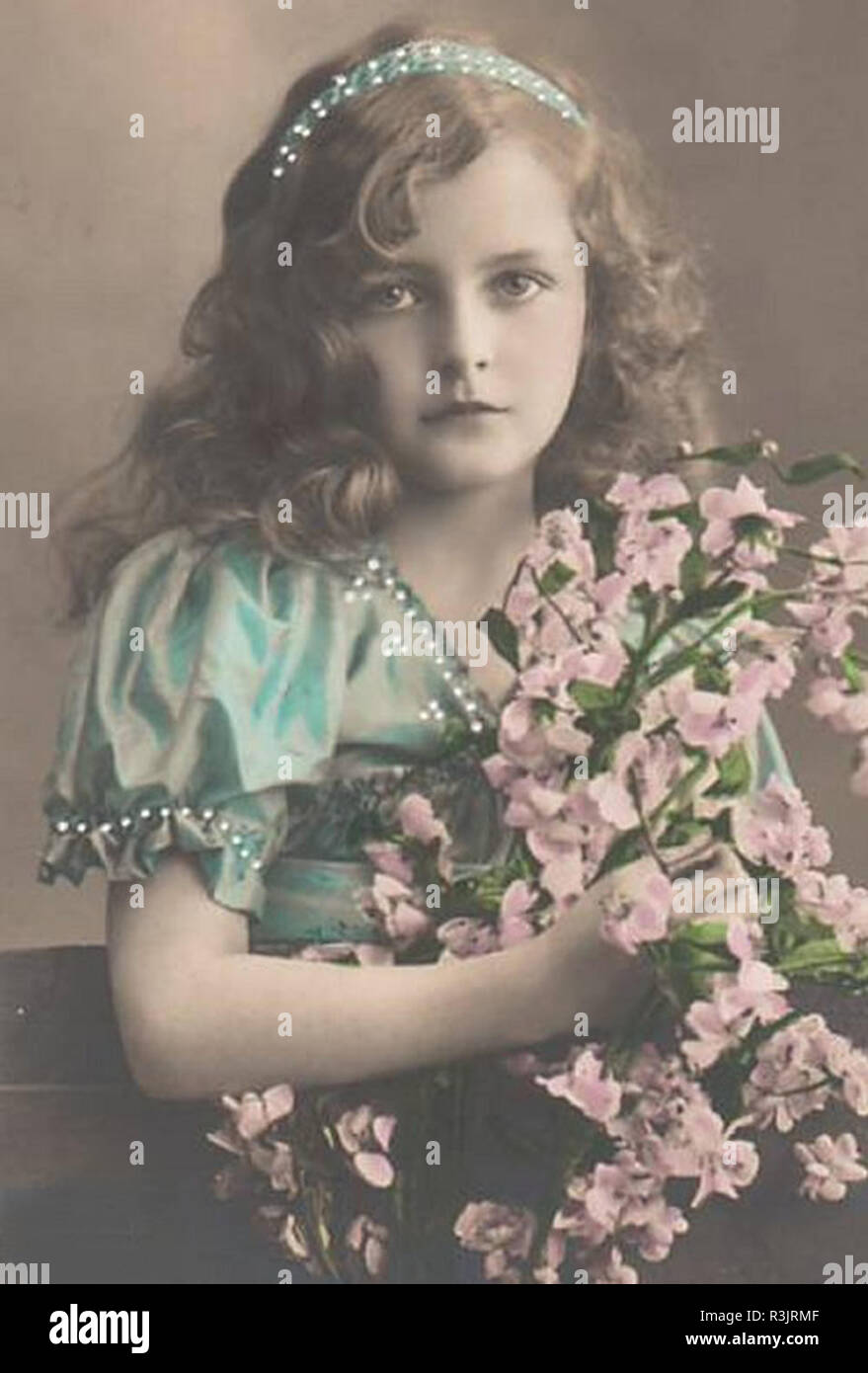 vintage image of a victorian child Stock Photo - Alamy