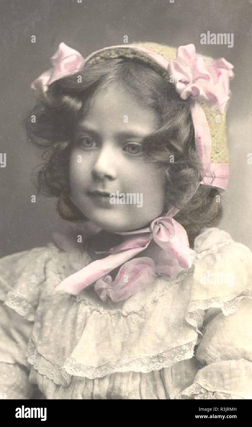 vintage image of a victorian child Stock Photo - Alamy