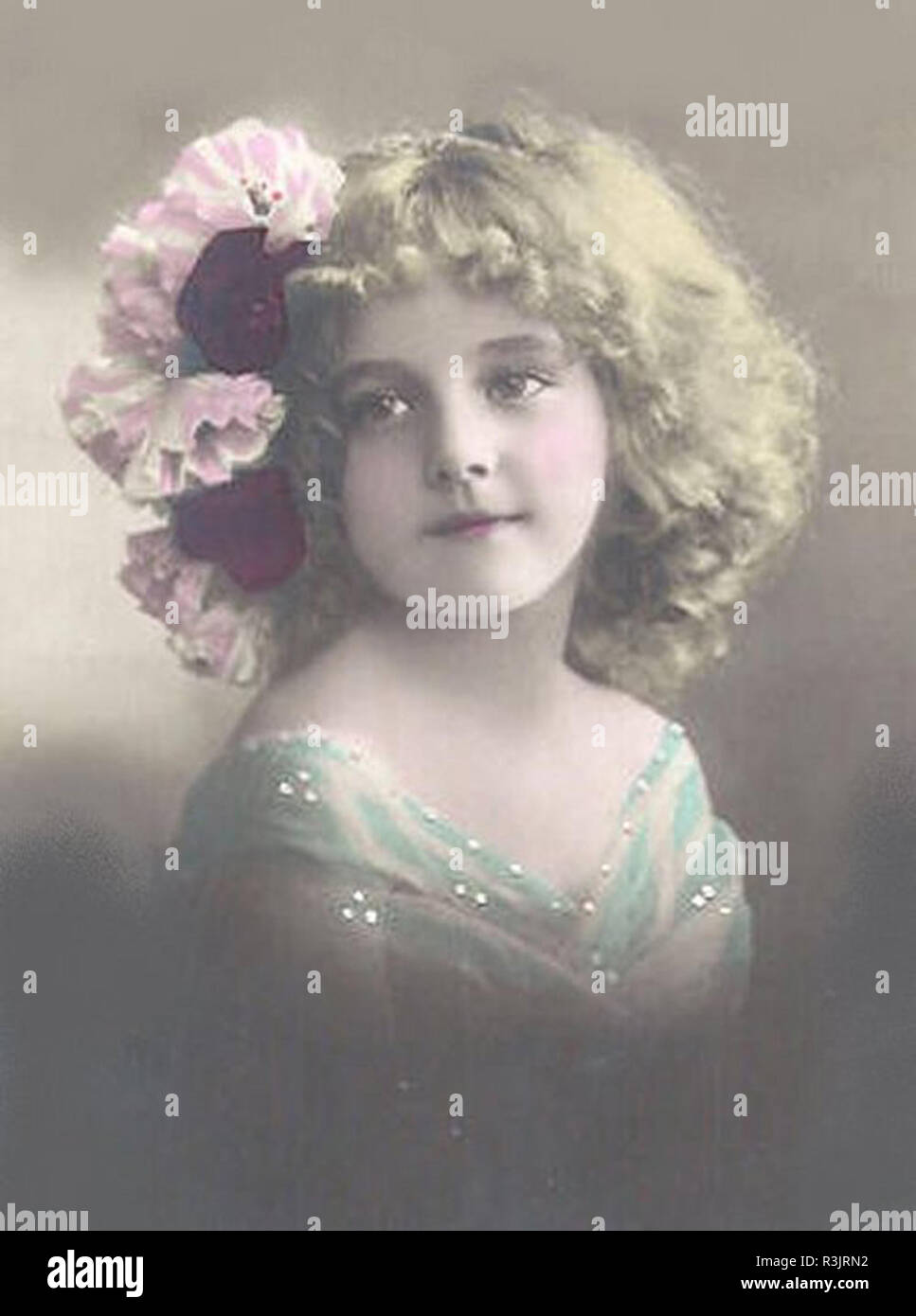 vintage image of a victorian child Stock Photo - Alamy