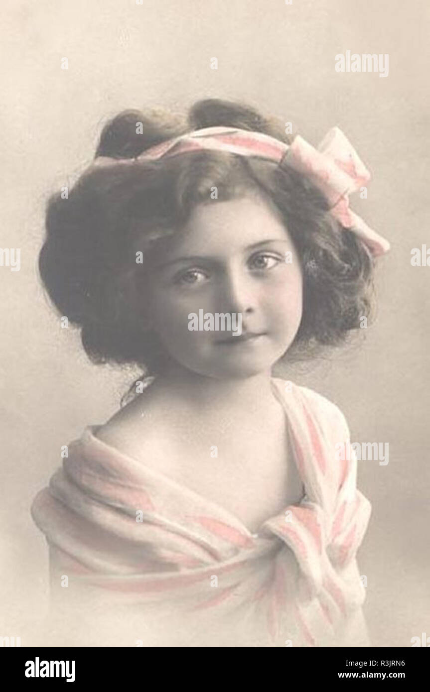 vintage image of a victorian child Stock Photo - Alamy