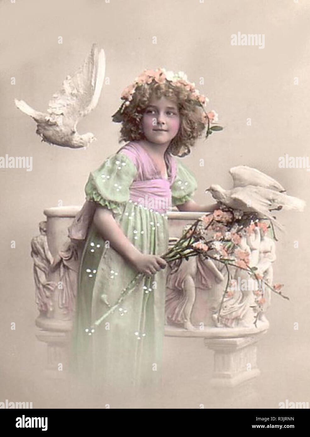 vintage image of a victorian child Stock Photo - Alamy