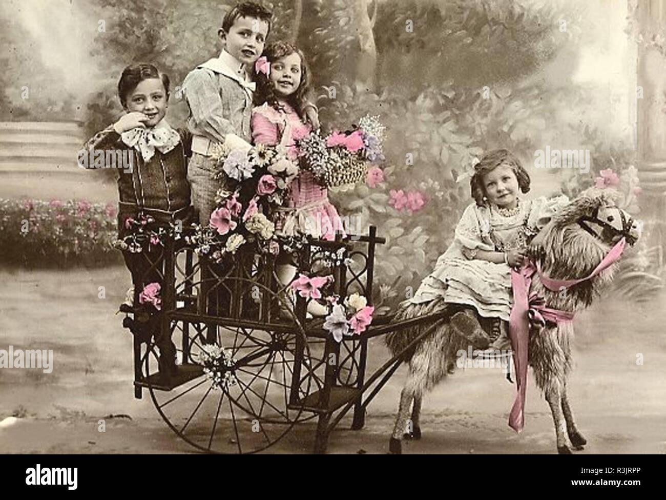 vintage image of a victorian child Stock Photo - Alamy