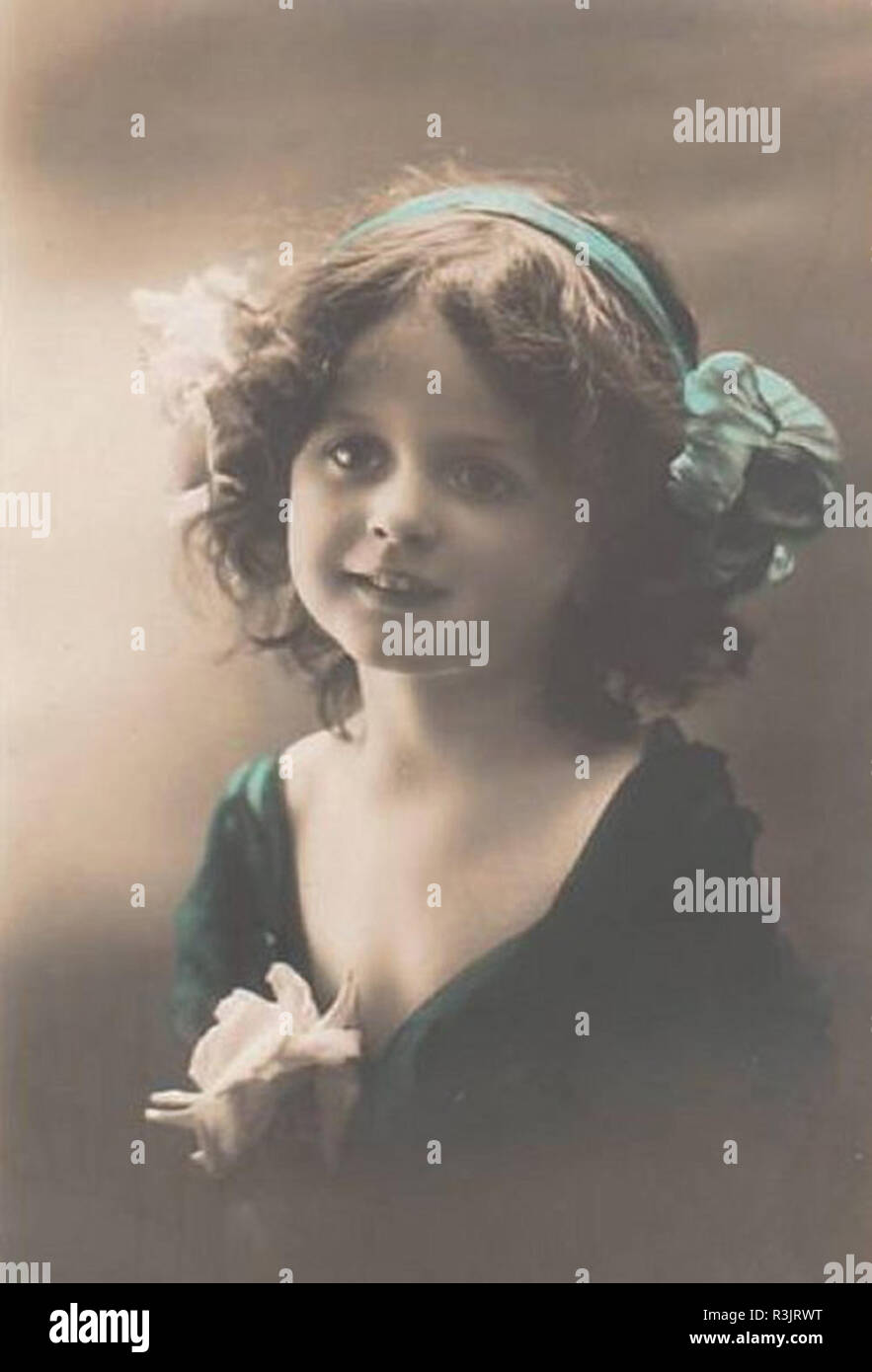 vintage image of a victorian child Stock Photo - Alamy