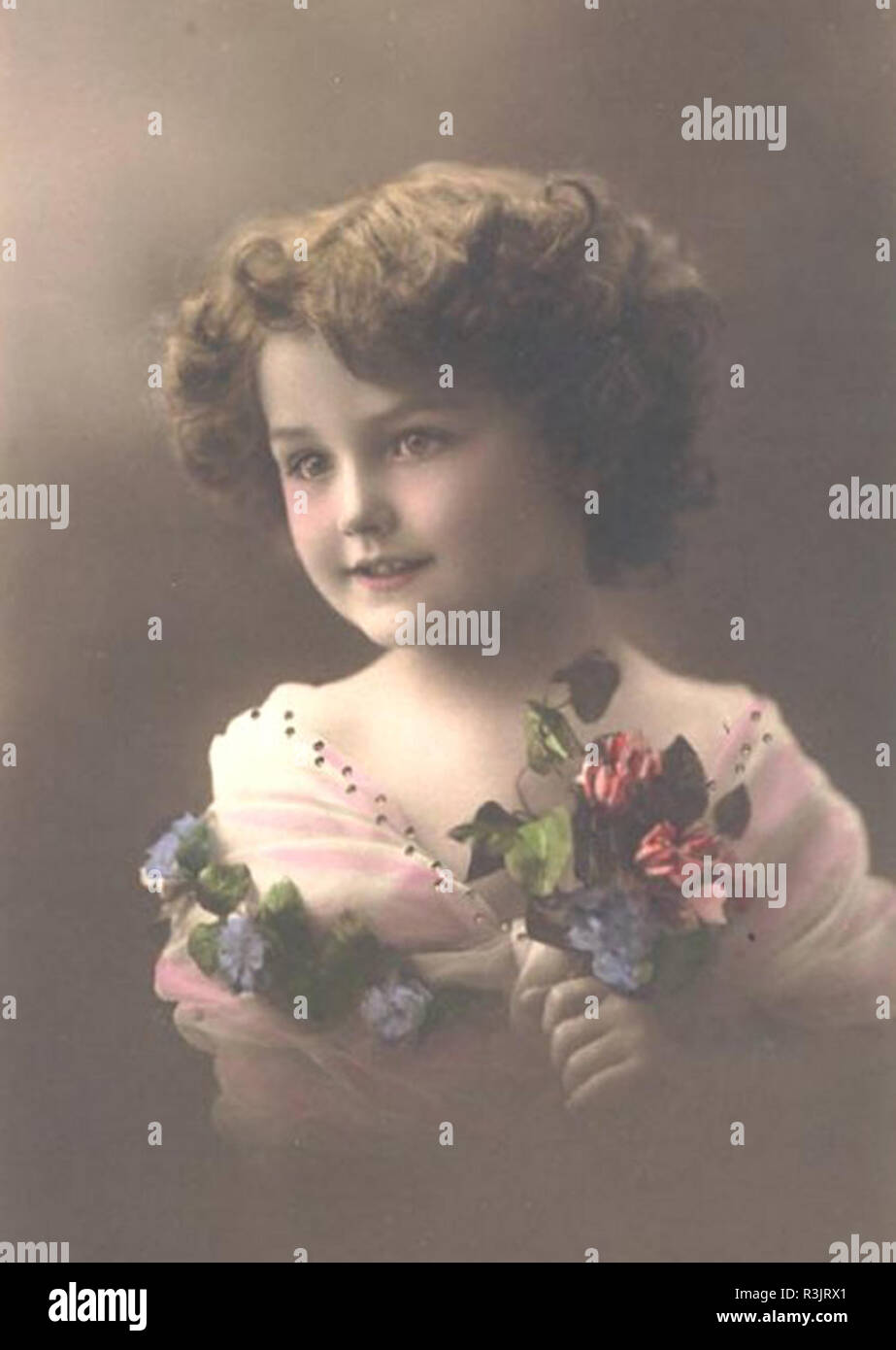 vintage image of a victorian child Stock Photo - Alamy