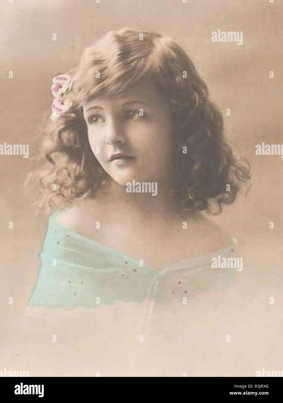 vintage image of a victorian child Stock Photo - Alamy