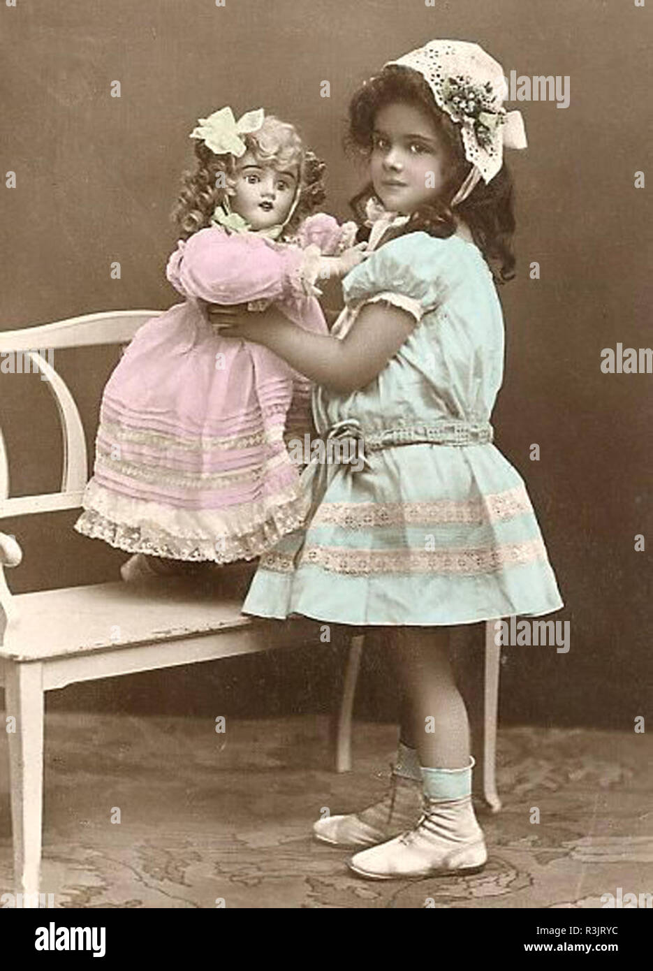vintage image of a victorian child Stock Photo - Alamy