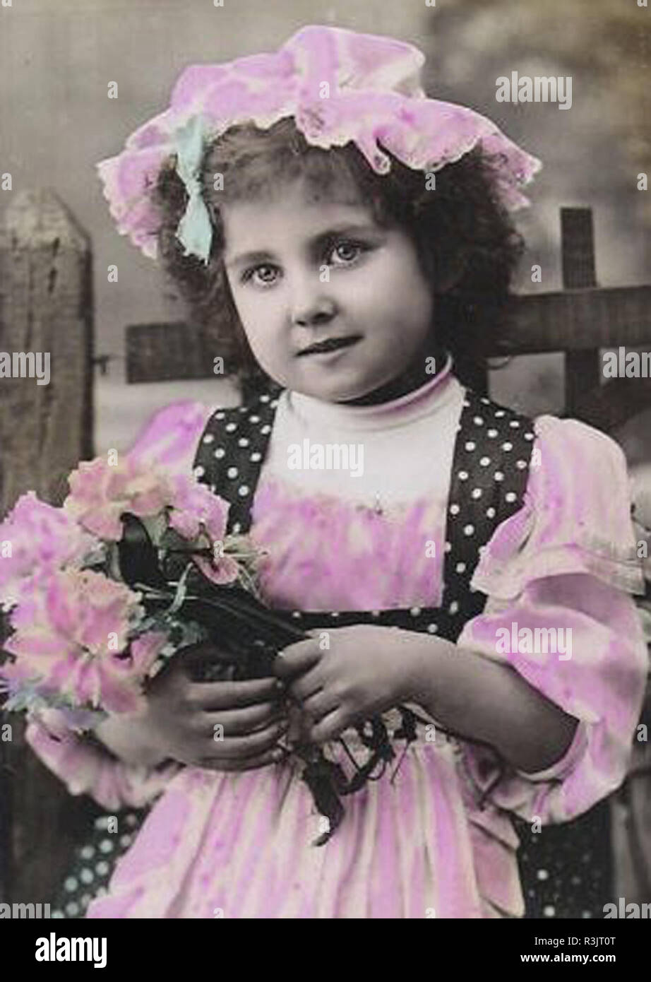 vintage image of a victorian child Stock Photo - Alamy