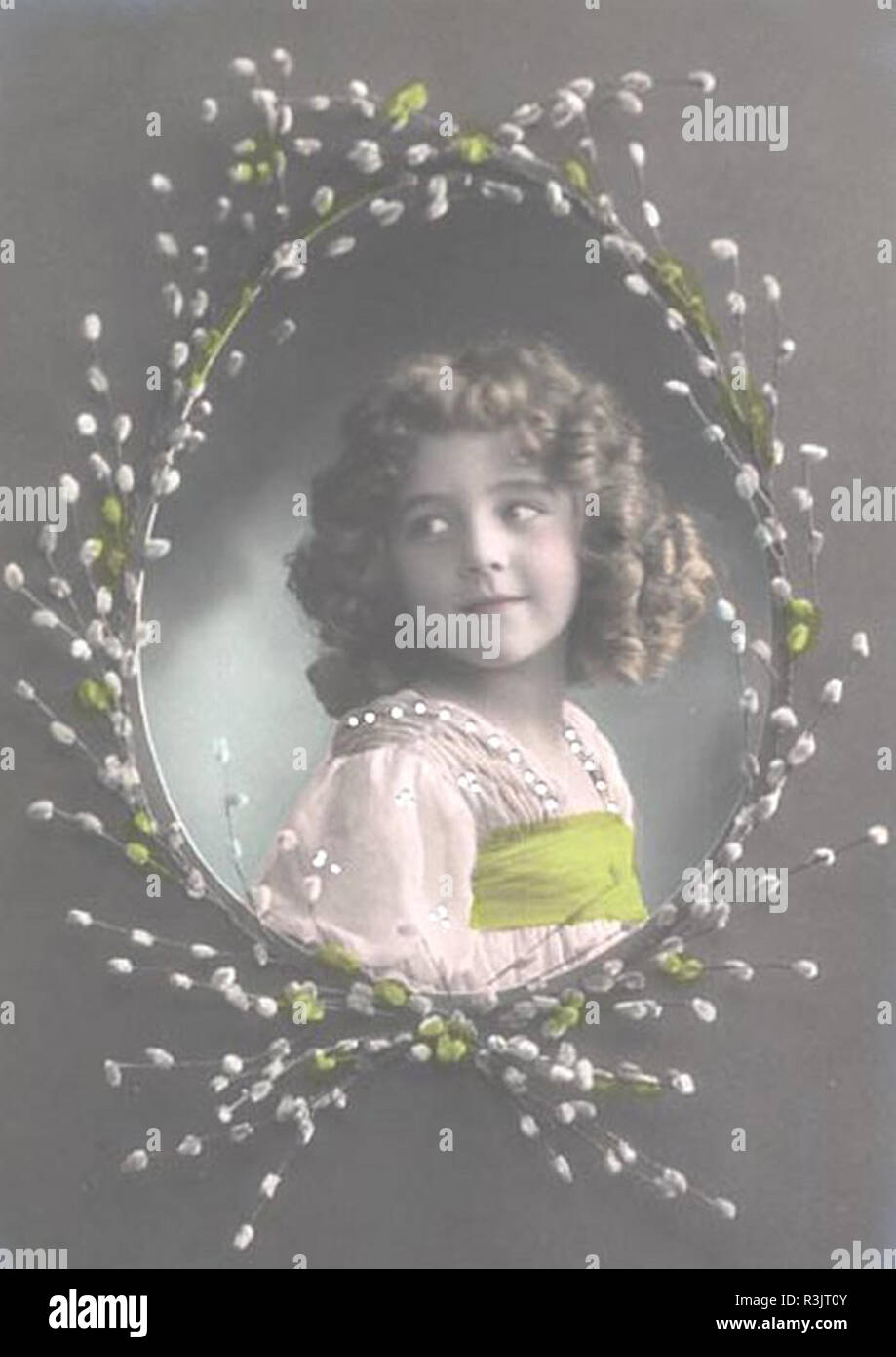 vintage image of a victorian child Stock Photo - Alamy