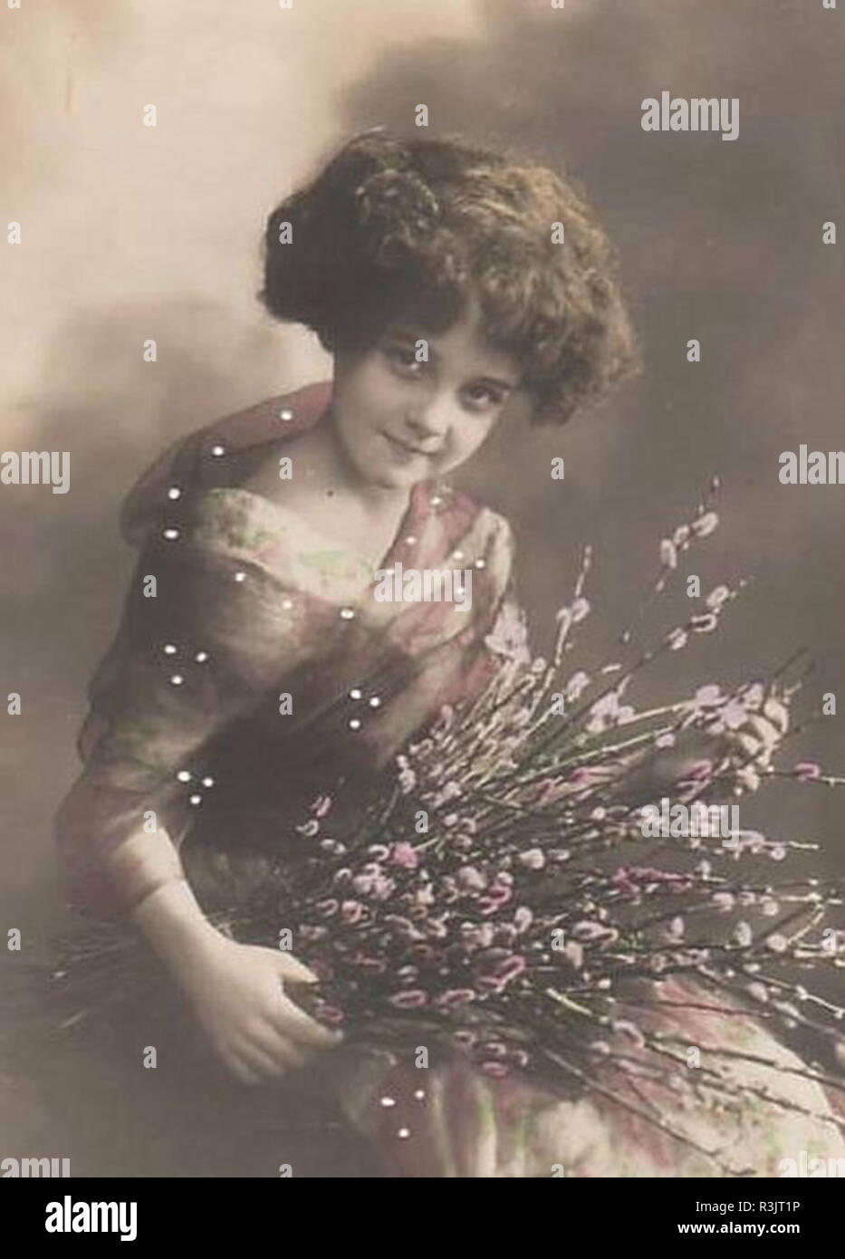 vintage image of a victorian child Stock Photo - Alamy