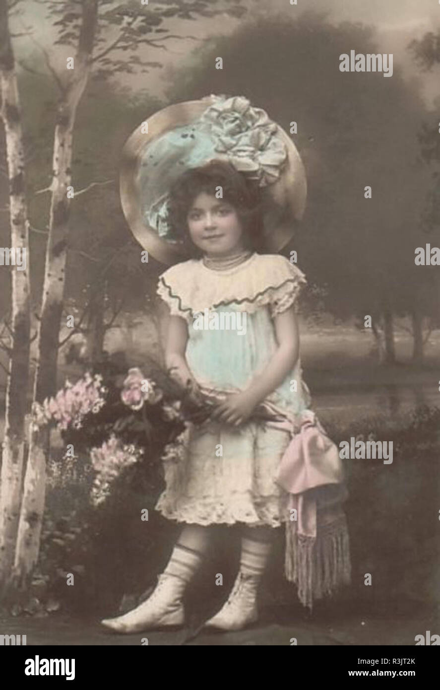 vintage image of a victorian child Stock Photo - Alamy