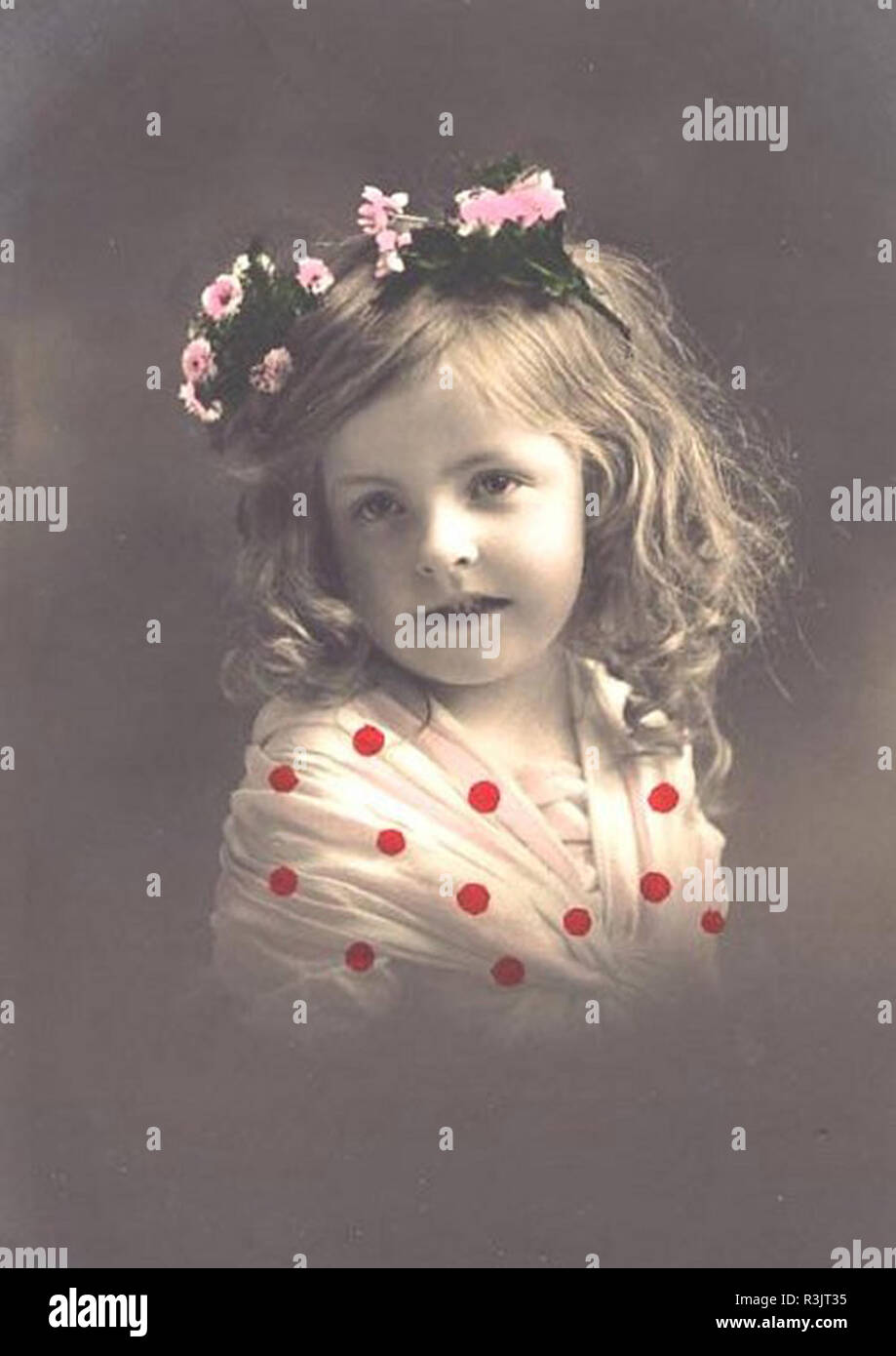 vintage image of a victorian child Stock Photo - Alamy